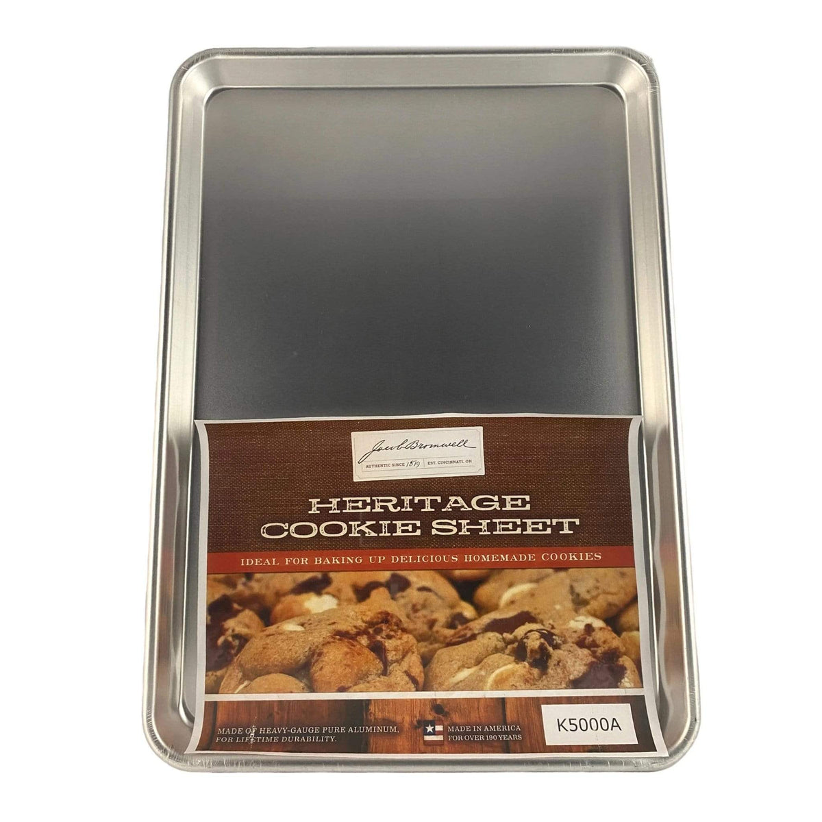 Jacob Bromwell® Heavy Duty Aluminum Cookie Sheet Pan | Made in USA