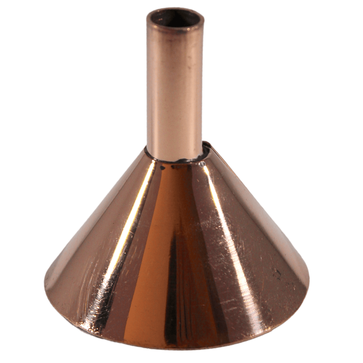 Jacob Bromwell® Flask Funnel | Copper Funnel | Small Kitchen Funnel